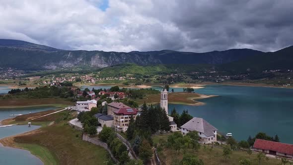 Franciscan Monastery Of Rama Beside Ramsko Lake, Prozor Rama, Bosnia ...