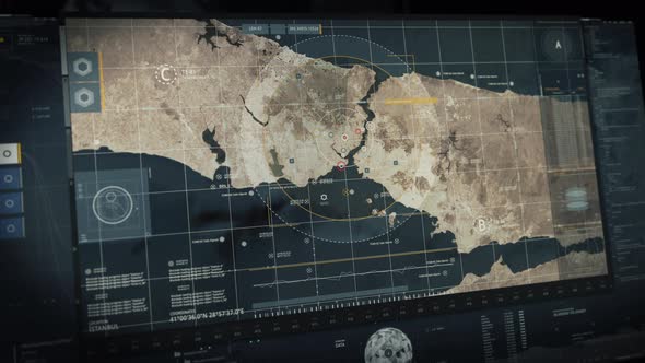 High tech military software has identified the location of the enemy ...