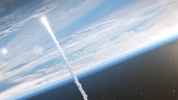 Asteroid Meteor burns in atmosphere Earth, Realistic vision, Motion ...
