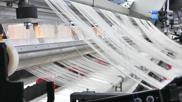 Modern Automatic Spinning Machine, Stock Footage | VideoHive