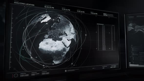 Scanner Interface has detected three satellite signal locations on a ...