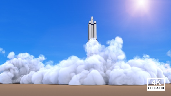 Rocket Launch 4K, Motion Graphics | VideoHive