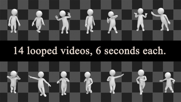 Stickman Dance Pack, Motion Graphics | VideoHive