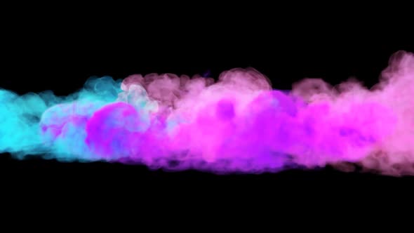 Colorful Smoke Falling Down, Motion Graphics | VideoHive