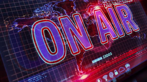 On Air broadcast on digital screen, Motion Graphics | VideoHive