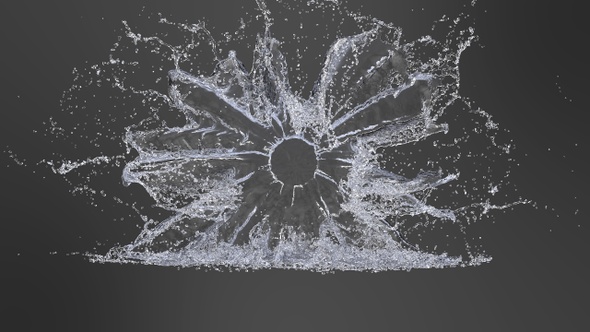 Water Splash Collide Logo, Motion Graphics | VideoHive