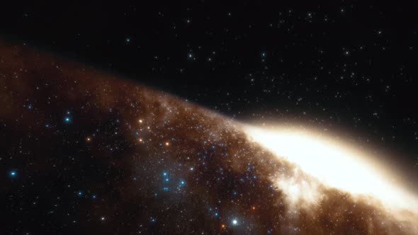 Starship Flies at the Speed of Ligh Near the Center of the Milky Way ...