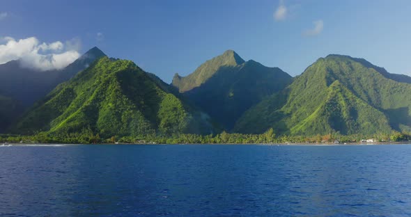 Aerial shot of amazing lush jungle island, Stock Footage | VideoHive