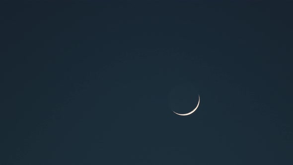 Half Moon at Night Light, Stock Footage | VideoHive