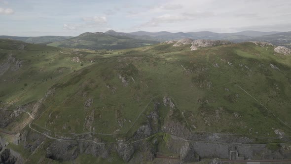 Aerial View Of Bray Head Mountain With Bray To Greystones Walk At ...