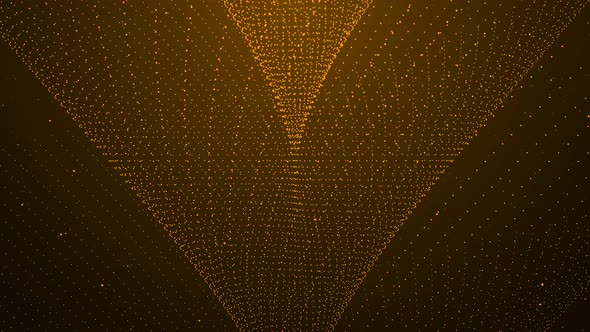 Brown Color Cyclone Digital Particle Animated Background, Motion Graphics