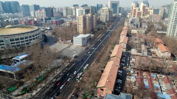 Dongcheng District of Beijing City in China Timelapse, Stock Footage