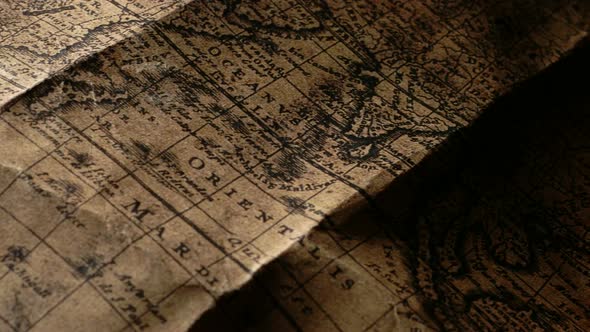 Vintage Old Map, Stock Footage | VideoHive