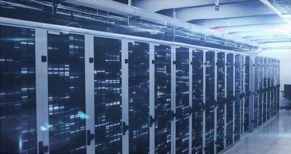 Data processing through data processing centre, Motion Graphics | VideoHive