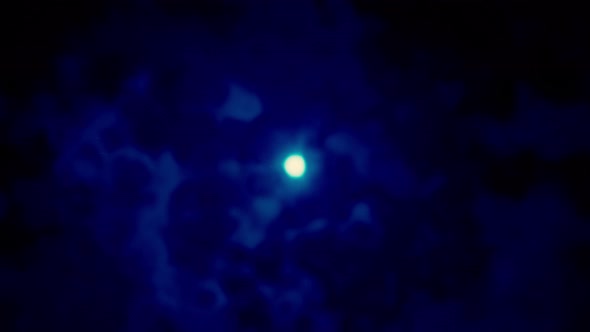 Abstract White Star Absorbing Energy Rays Before Explosion in the Blue ...