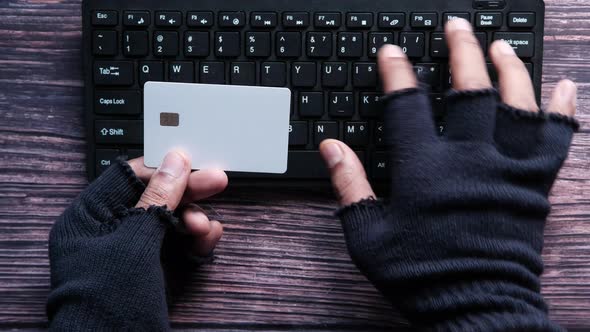 Hacker Hand Stealing Data From Credit Card , Stock Footage | VideoHive