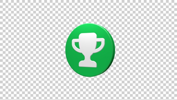 Trophy Icon Rotating, Motion Graphics | VideoHive