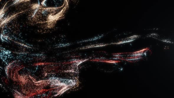 Colorful Particles Liquid Overlay, Motion Graphics | VideoHive