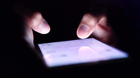 Fingers Texting Message on Smartphone Closeup, Stock Footage | VideoHive