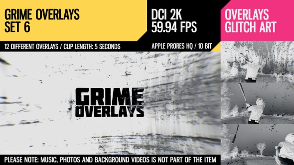 Grime Overlays (2K Set 6), Motion Graphics | VideoHive