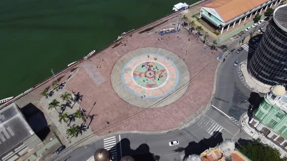 Tourism landmark at Recife Brazil. Capital city of Pernambuco state ...