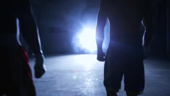Boxers Walking for Sports Hall, Stock Footage | VideoHive