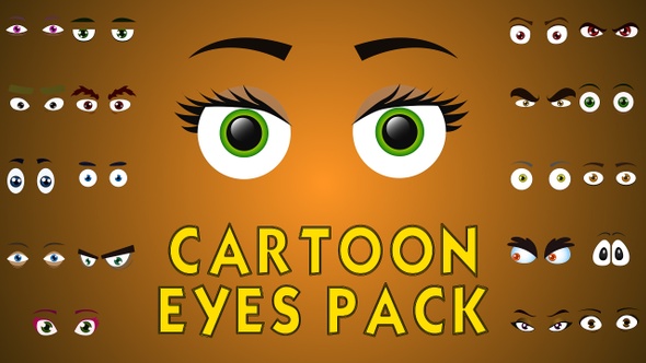 Cartoon Eyes Pack, Motion Graphics | VideoHive