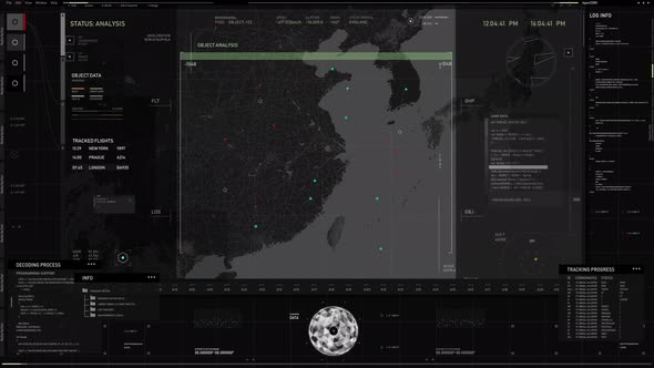 Spy control system is inspecting the selected jet to gather destination ...