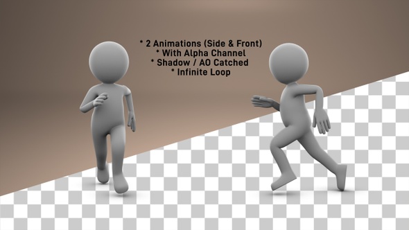 Stick Figure Fast Run - 2 Pack, Motion Graphics | VideoHive