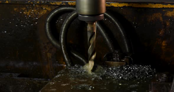 Steel plates drilling automated machine, Stock Footage | VideoHive