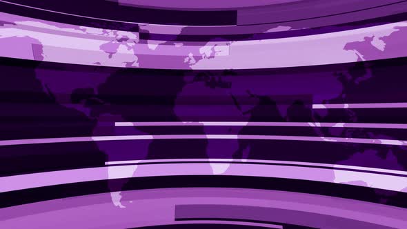 Purple Color Technology News Background Animation With Earth Map ...
