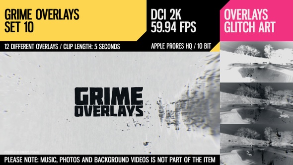 Grime Overlays (2K Set 10), Motion Graphics | VideoHive