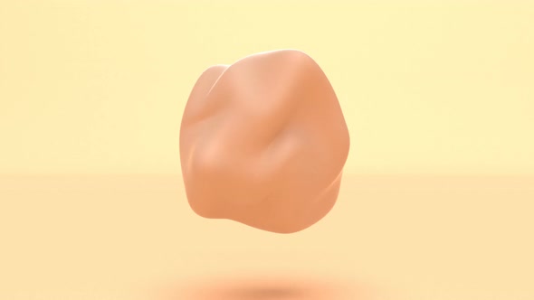 Floating Skin Blob Sphere Concept Art Fluid Able to Loop Seamless ...