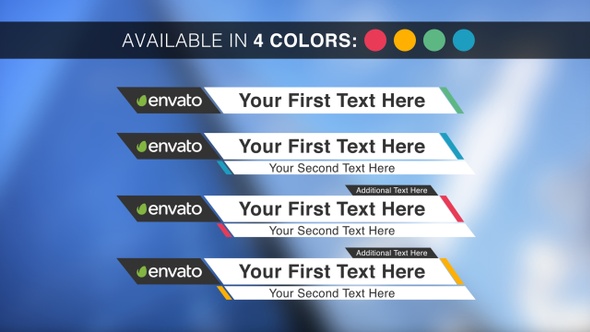 Fancy Lower Thirds, Motion Graphics | VideoHive