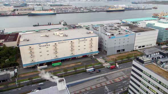 Tokyo Container Terminal Day Japan Time Lapse, Stock Footage | VideoHive