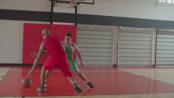 Black Basketball Player Making Two Point Jump Shot, Stock Footage ...