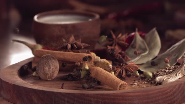 Falling Masala Indian Spices in Slow Motion, Stock Footage | VideoHive