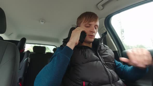 Sad Man Talking On The Phone, Stock Footage | VideoHive