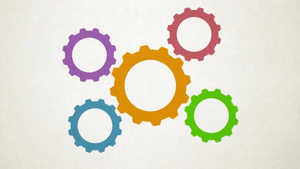 Cogwheel Animation 4K, Motion Graphics | VideoHive