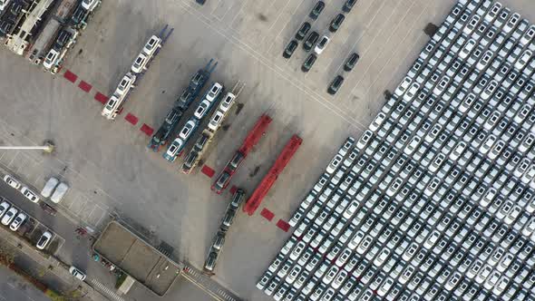 Parking lot in factory, Stock Footage | VideoHive