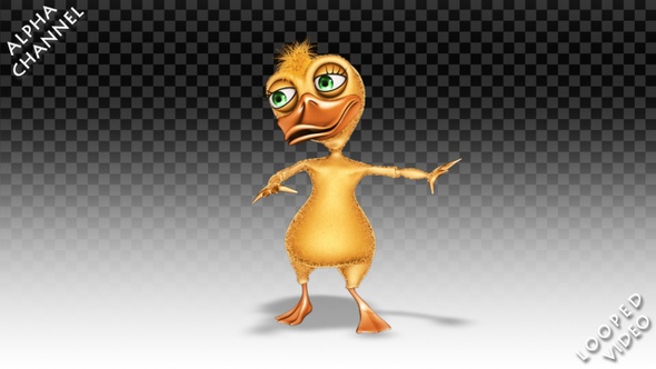 Cartoon Duck - Happy Dance, Motion Graphics | VideoHive