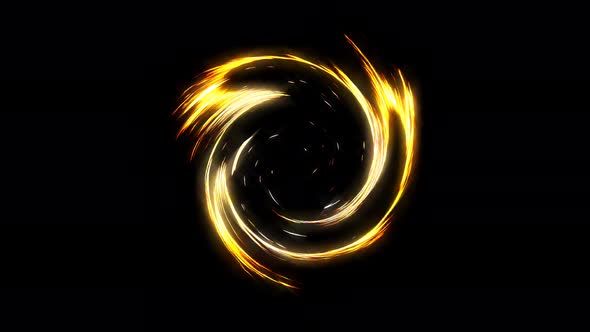 Animated round shape with glowing fire light, Motion Graphics | VideoHive