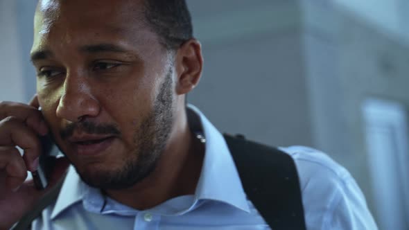 Closeup of Detective Talking on the Phone, Stock Footage | VideoHive