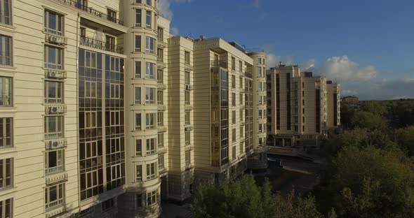 Aerial View of Residential Compound in Moscow, Russia, Stock Footage