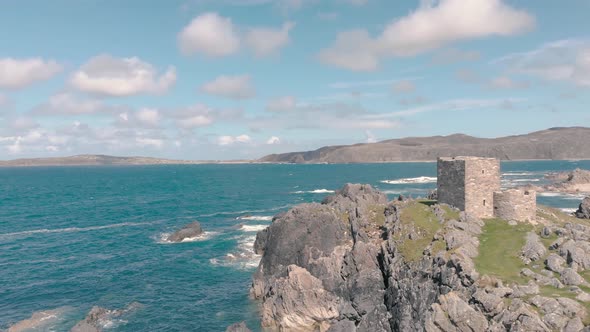 Doagh Castle in Inishowen, Donegal Ireland, Stock Footage | VideoHive