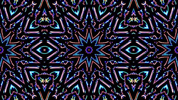 Beautiful abstract kaleidoscope that shines, a radiant light that ...