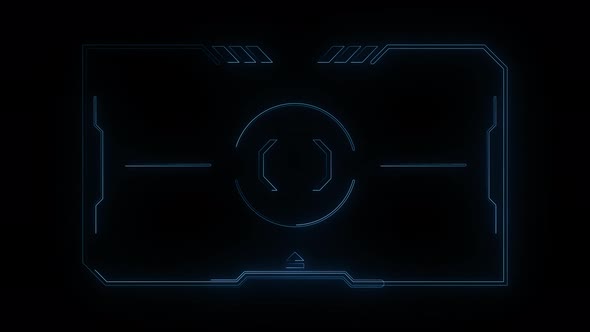 Hud Frame Digital Technology Plexus Lines, Alpha Channel, Motion Graphics