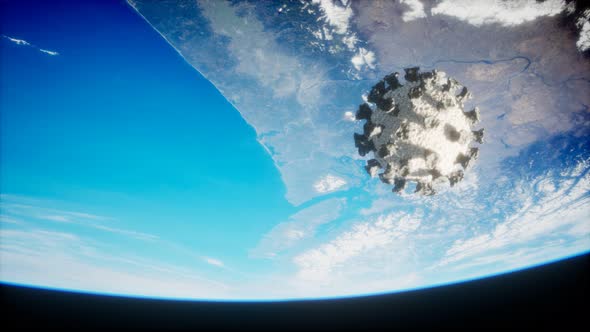 Coronavirus COVID-19 on the Earth Orbit, Motion Graphics | VideoHive