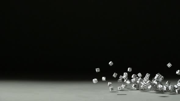 Dice falling and rolling, Slow Motion, Stock Footage | VideoHive