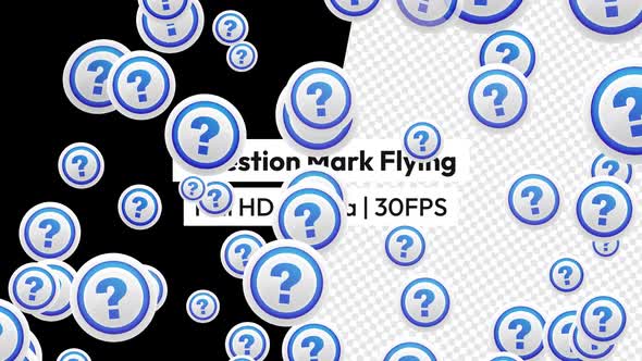Question Mark Flying v2, Motion Graphics | VideoHive